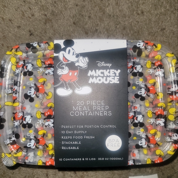 Disney | Kitchen | Disney Mickey Mouse Meal Prep Containers | Poshmark